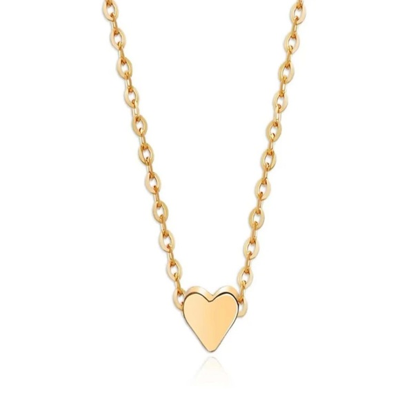 Chic Nation | Jewelry | Elegant Simple Heart Necklace | Poshmark